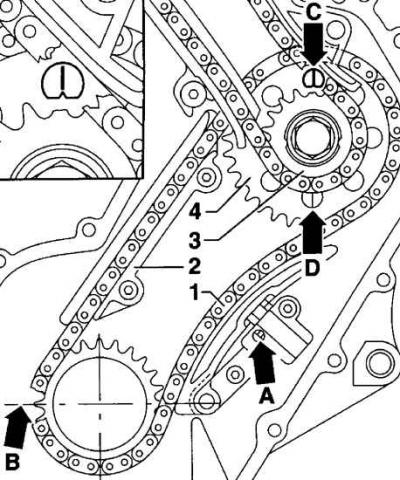 Volkswagen Golf 1997-2004: Engine timing drive 2.3-I-VR5 (Power unit ...