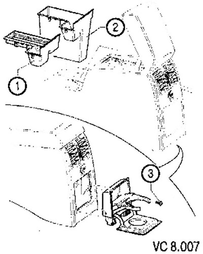 Removal and installation the center console (station wagon) (Volkswagen ...