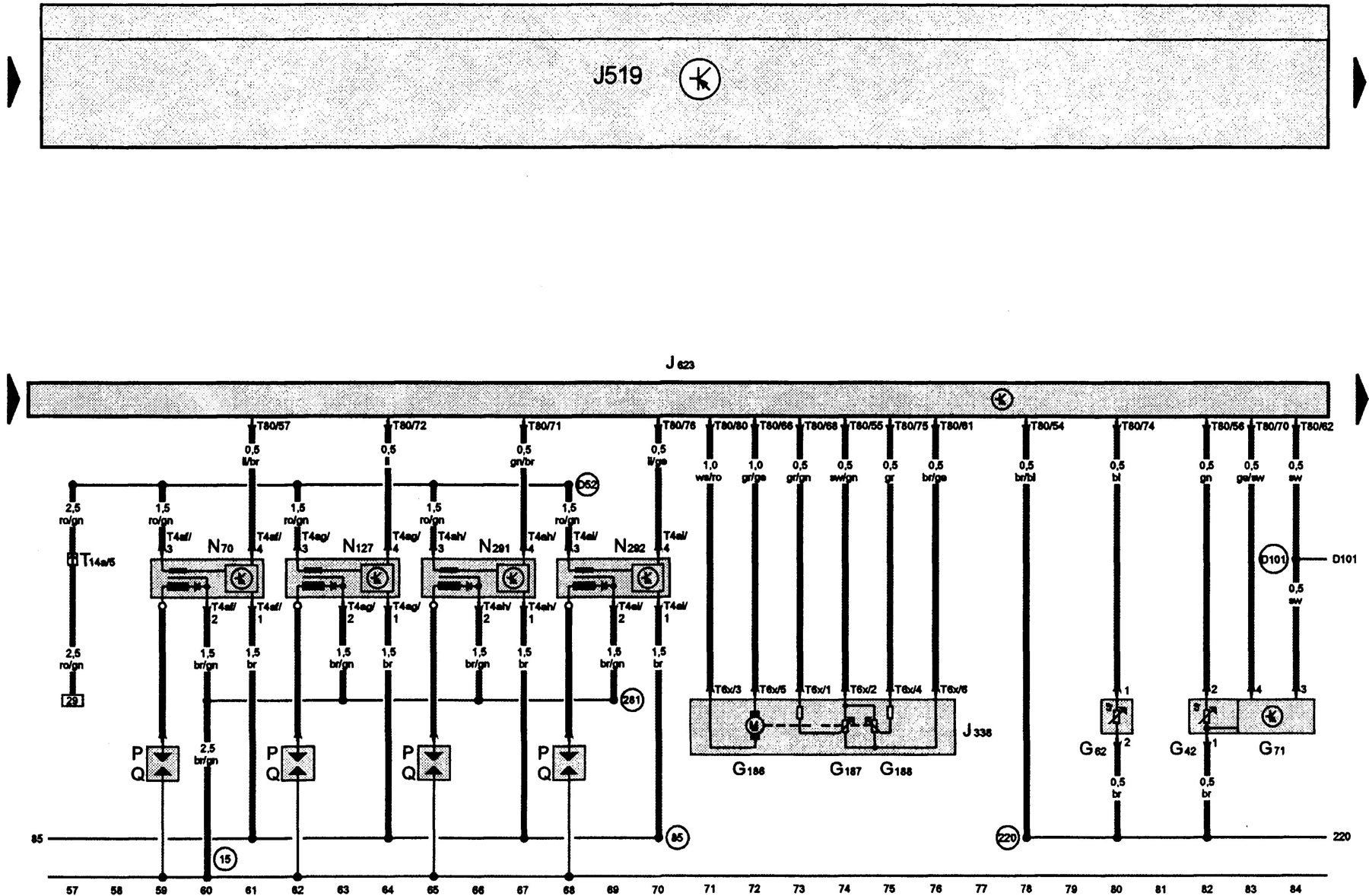 Volkswagen Caddy 3 2003-2010: Motronic injection system for 1.4l 55kW ...