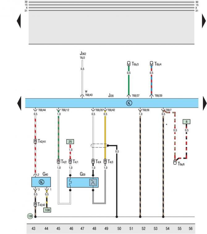 Wiring diagrams for Volkswagen Sharan with 2.8L VR6 engine (Volkswagen ...