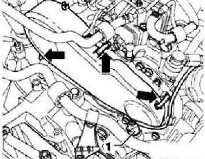 Removal and installation the Hall sensor G40 (Volkswagen Tiguan 1 2007 ...