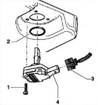 Премахване и монтиране на сензора за ниво и температура на маслото G266 ...