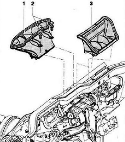 Снятие и установка отопителя (Фольксваген Тигуан 1 2007-2015 ...