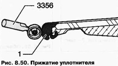 Fitting the hatch panel seal (Volkswagen Touareg 1 2002-2006 / Body ...