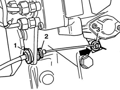 Cold start acceleration cable (Volkswagen Transporter T4 1990-2003 ...